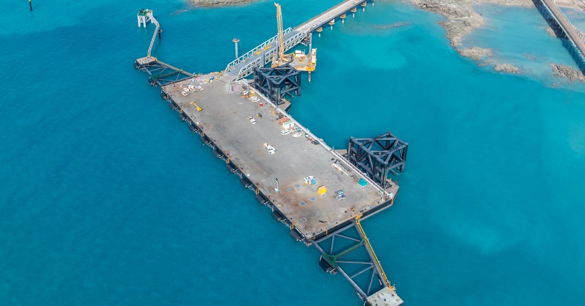 Broome floating wharf, then the Port of Darwin for Andrew Natta